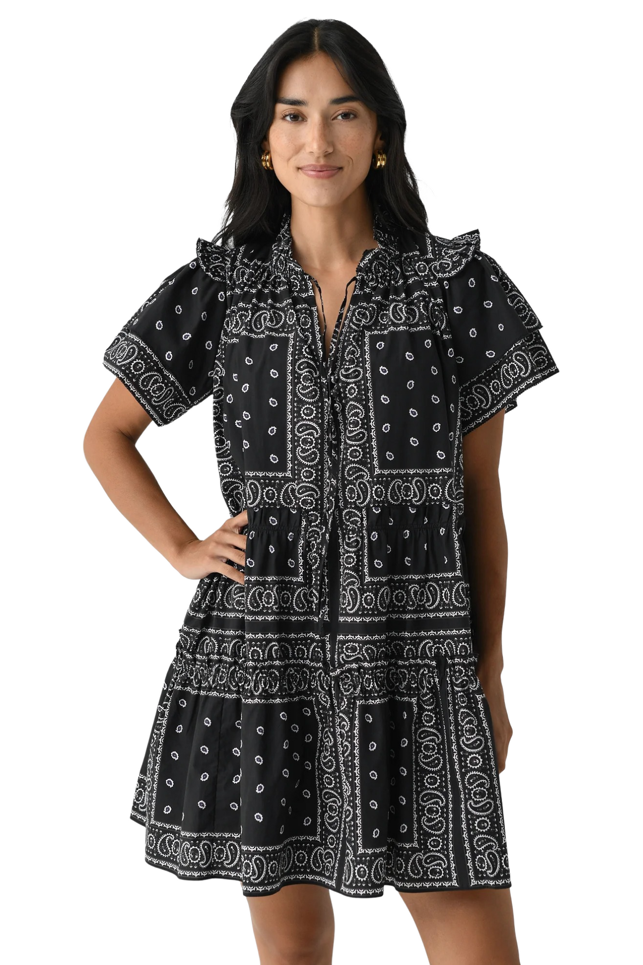 Merritt Dress- Aces Wild Black – Monkee's of Ridgeland