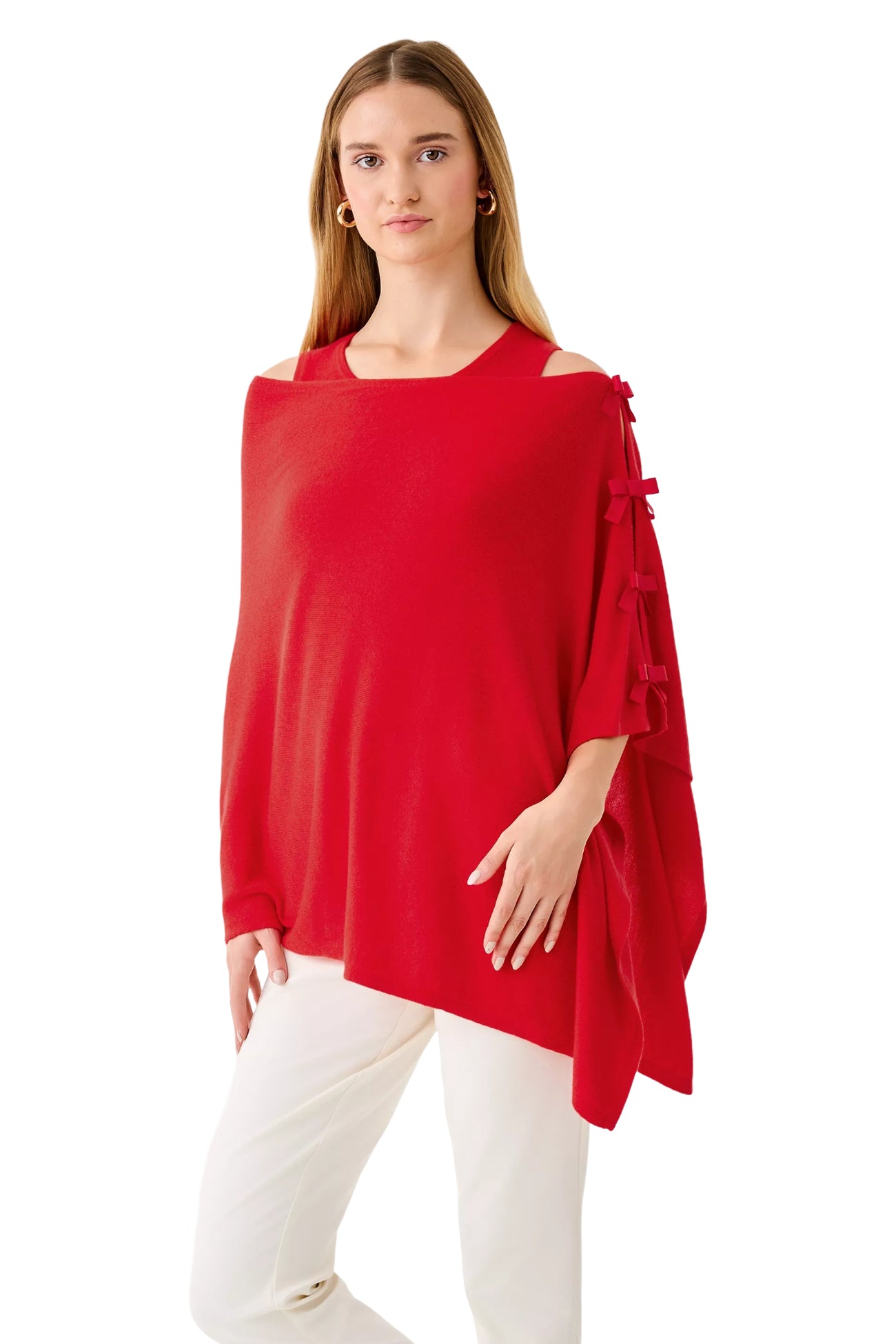 Harp Wrap With Bows- Cranberry Red – Monkee's of Ridgeland