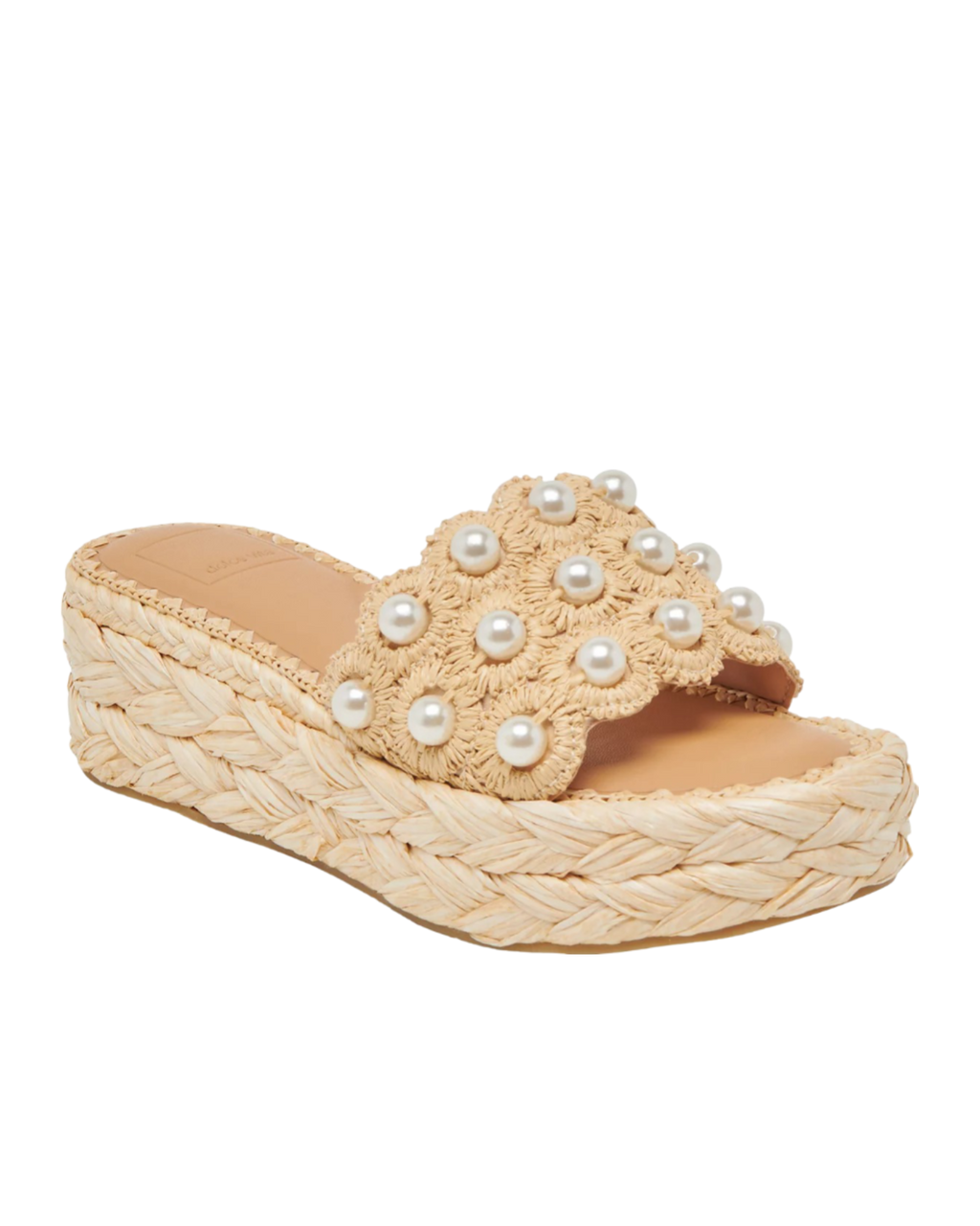 Caper Pearl Platform Slide- Natural Raffia – Monkee's of Ridgeland