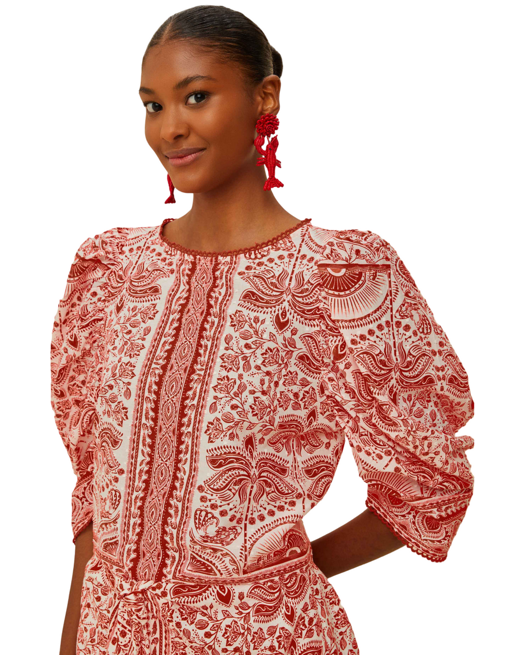 River Ride Red Blouse – Monkee's of Ridgeland