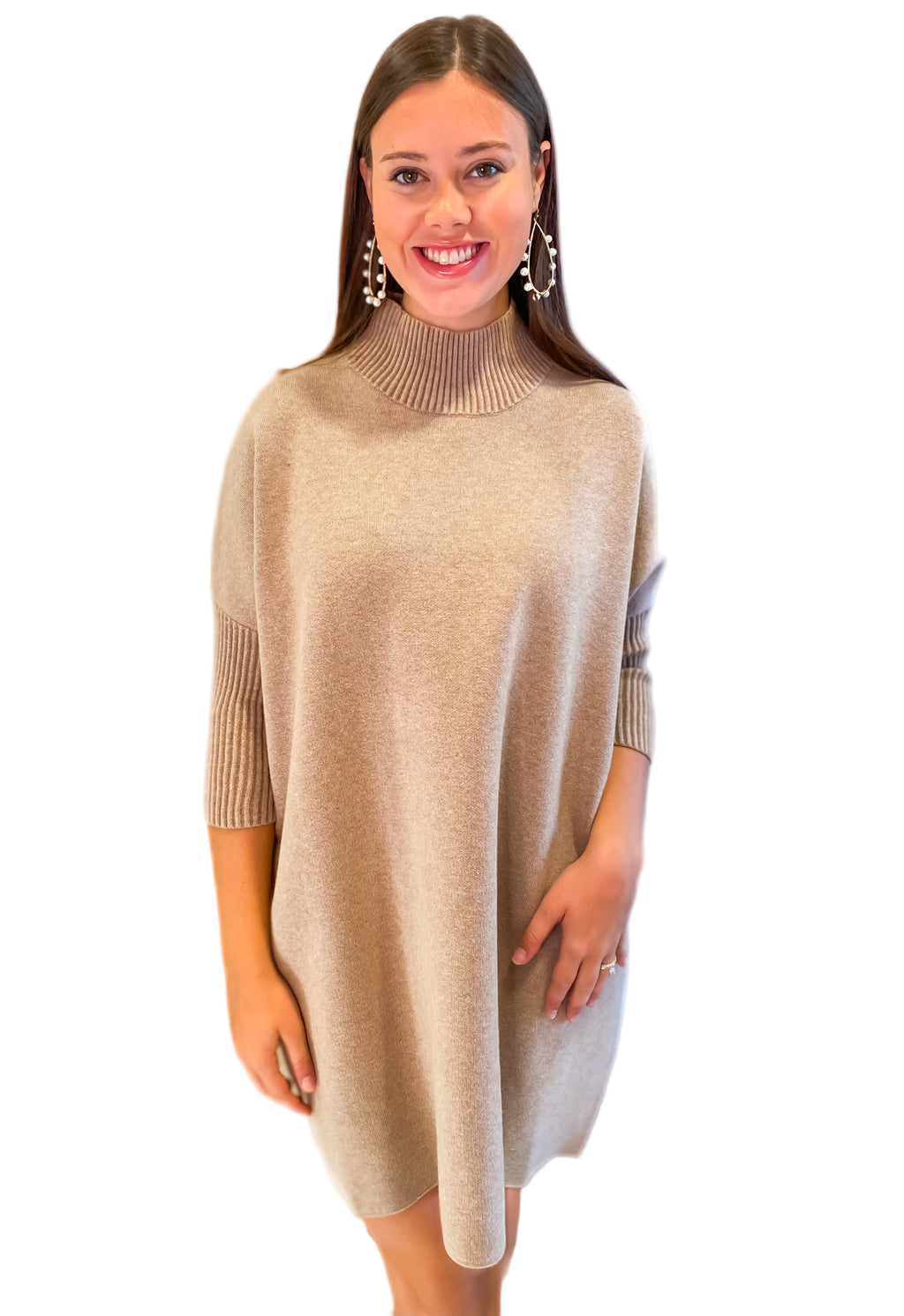 Aja Dress- Light Taupe – Monkee's of Ridgeland